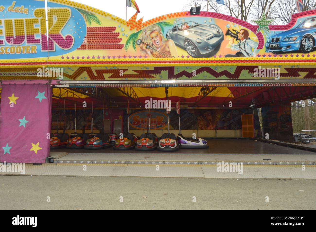 Autoscooter ride at the fair in Lemgo, Germany Stock Photo - Alamy