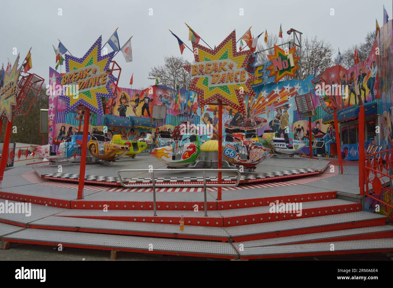 The break dance ride at the fair in Lemgo, Germany Stock Photo - Alamy