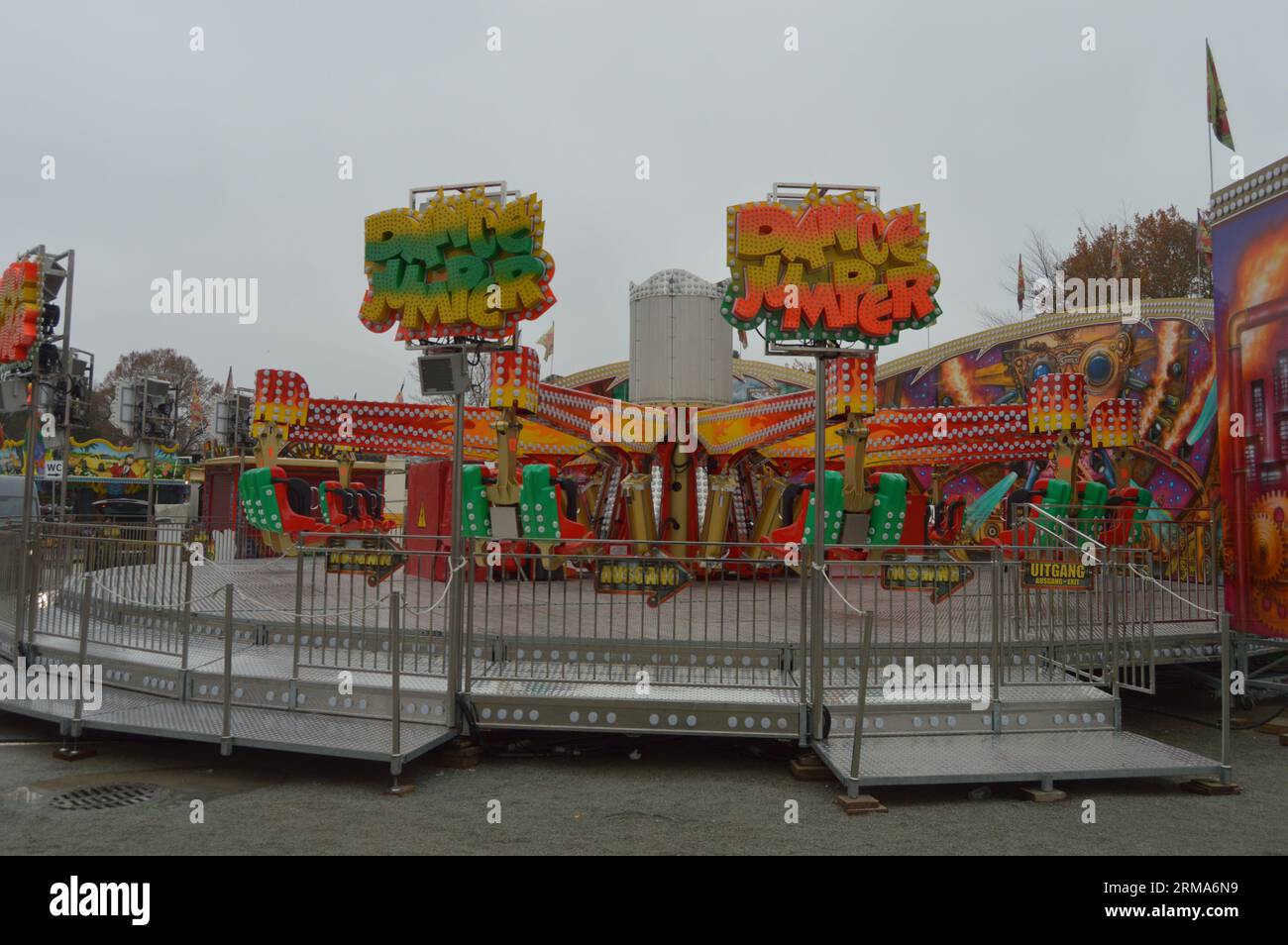 The dance jumper ride at the fair in Lemgo, Germany Stock Photo - Alamy