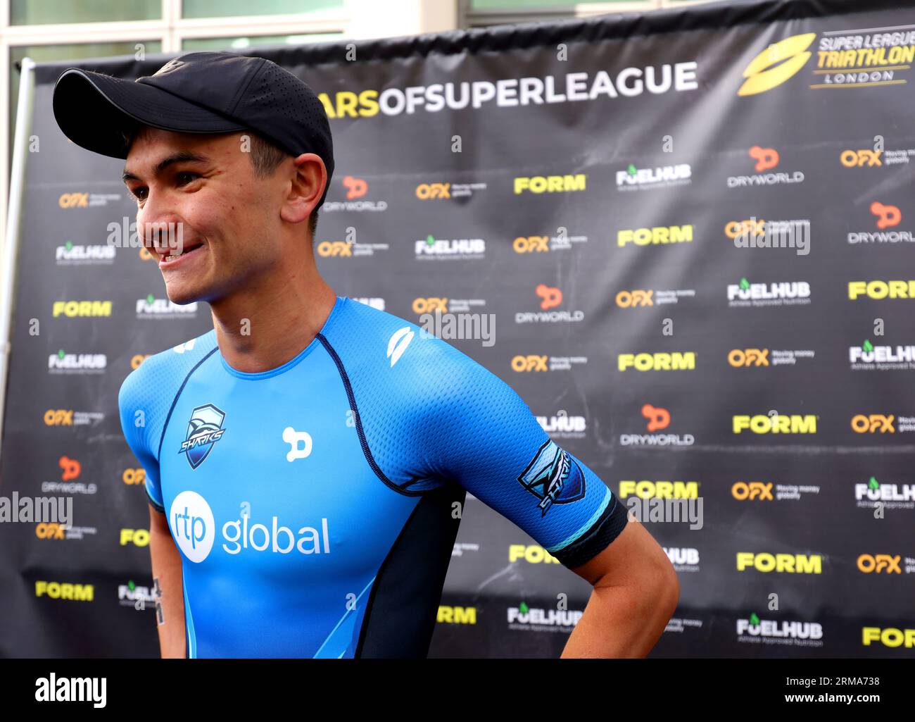 Alex Yee after winning the Men's Race during the 2023 Super League ...