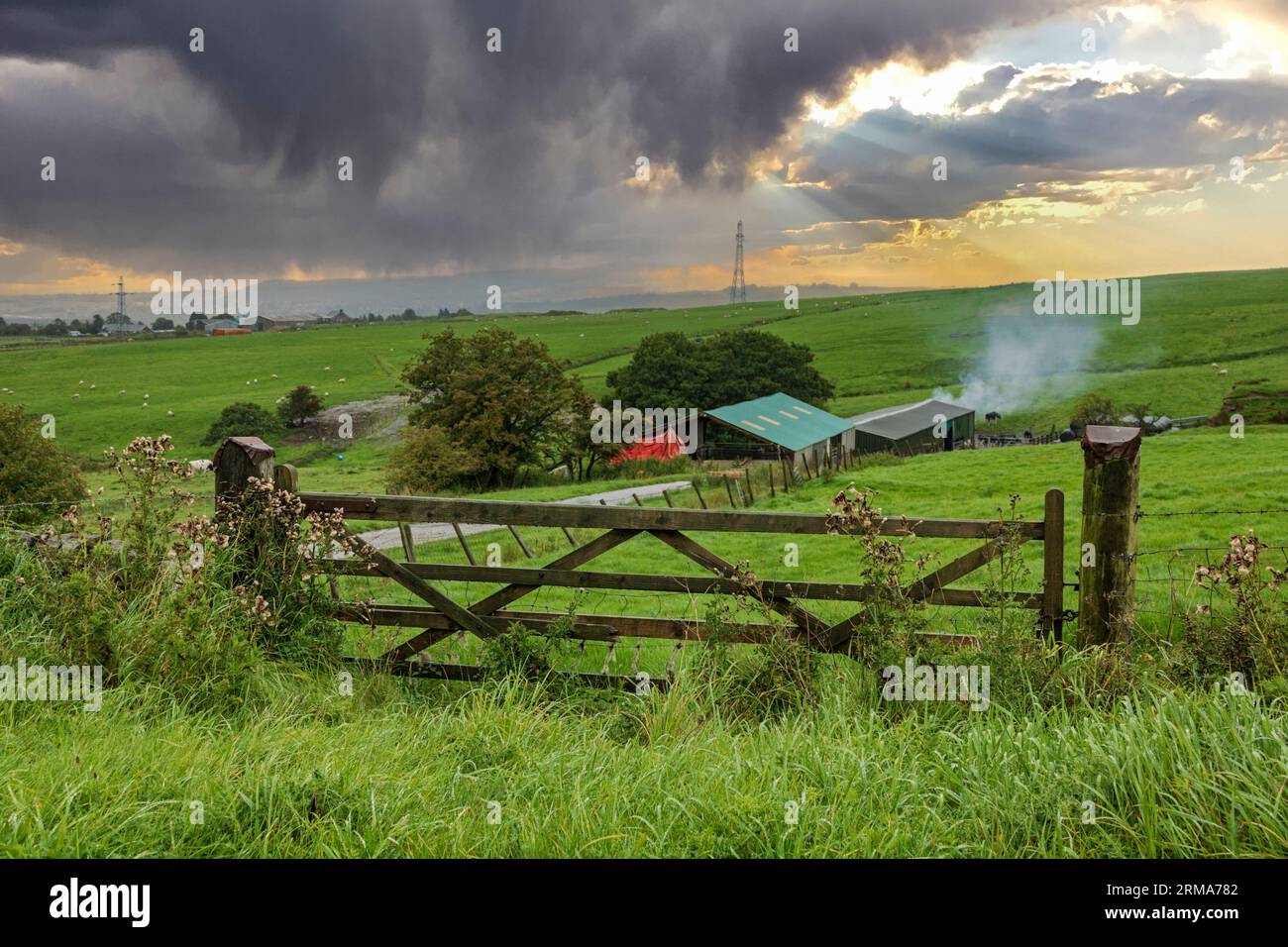 Sough Lane. Belthorn, Lancashire Stock Photo - Alamy