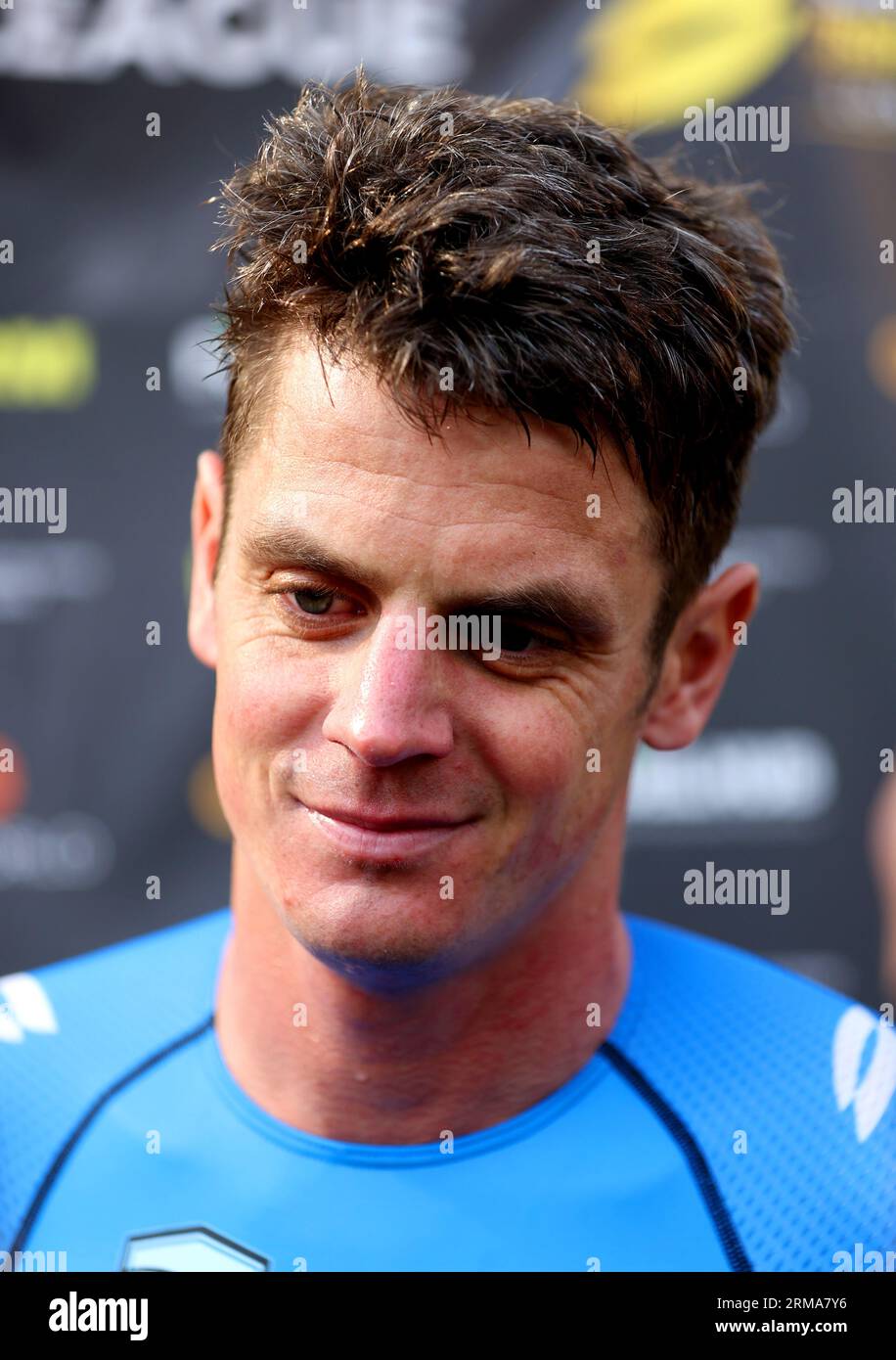 Jonathan Brownlee after finishing second in the Men's Race during the ...