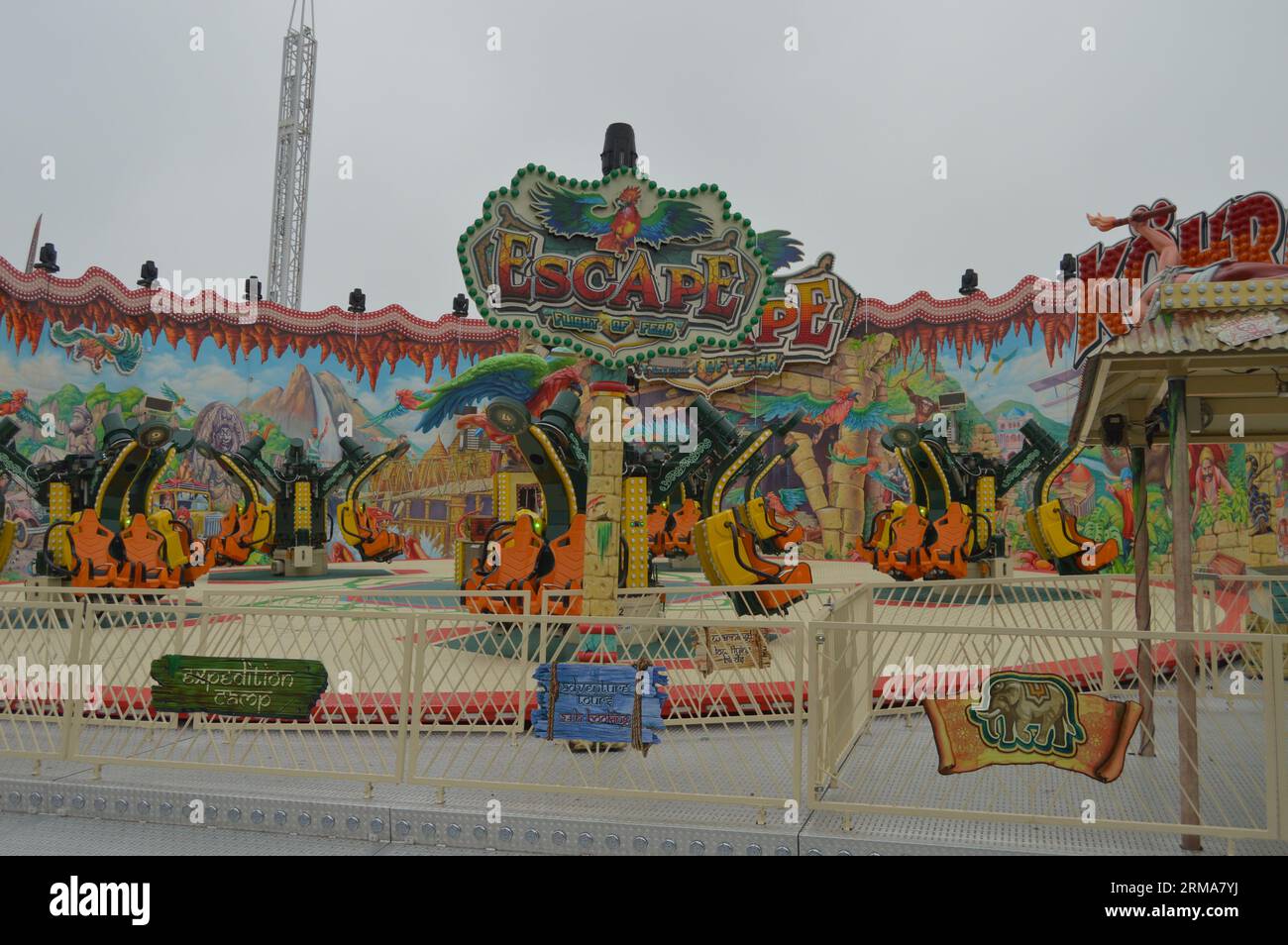 Escape ride at the fair in Lemgo, Germany Stock Photo - Alamy