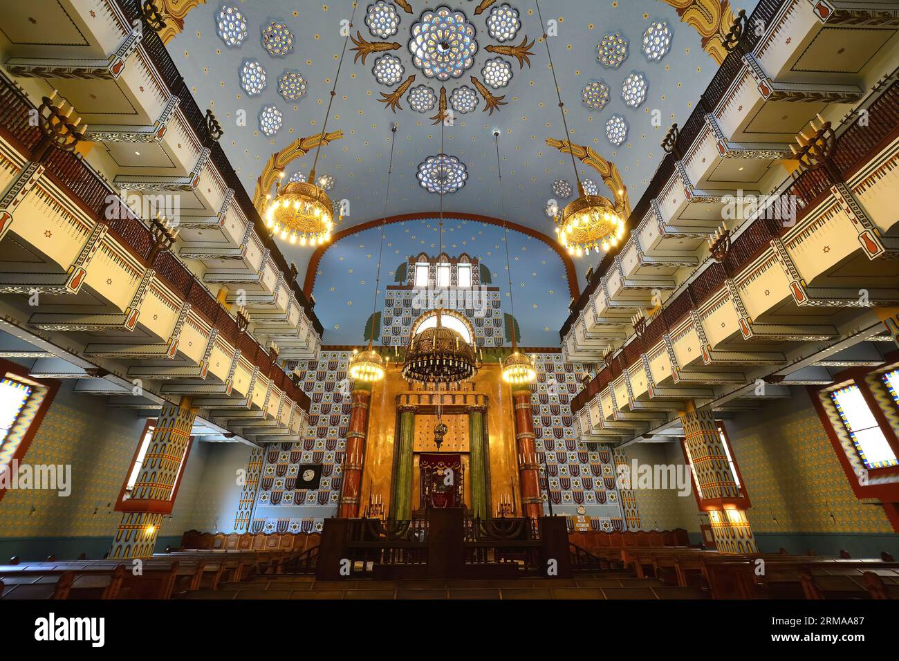 interior, Kazinczy Street Synagogue (built 1912 - 1913), Kazinczy utcai ...