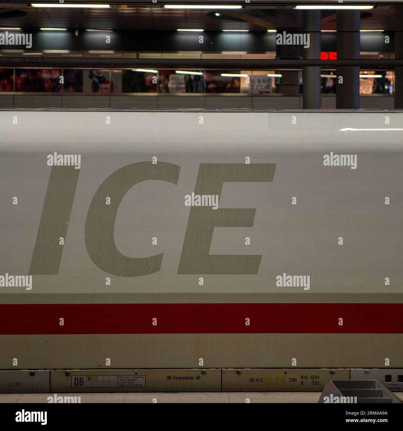 Berlin,Germany-August 7,2023: Logo of german ICE high speed train Stock ...