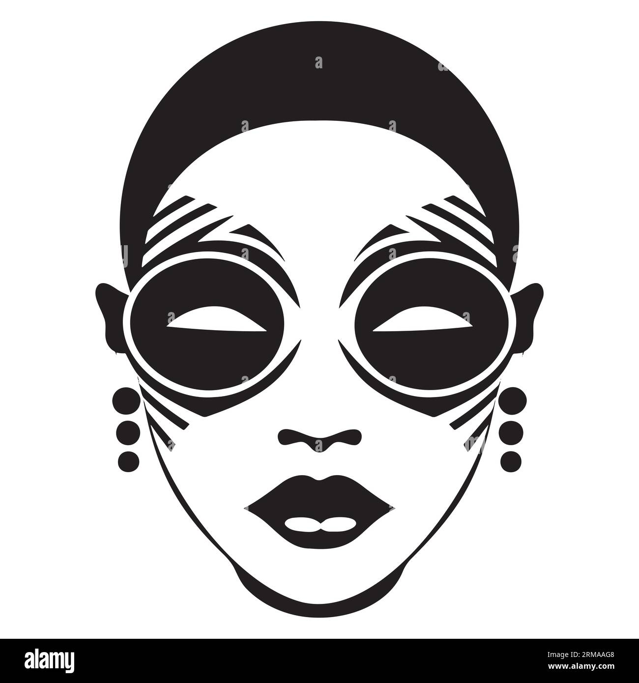 Vector illustration of philosophy, symbol of life, female psychology ...