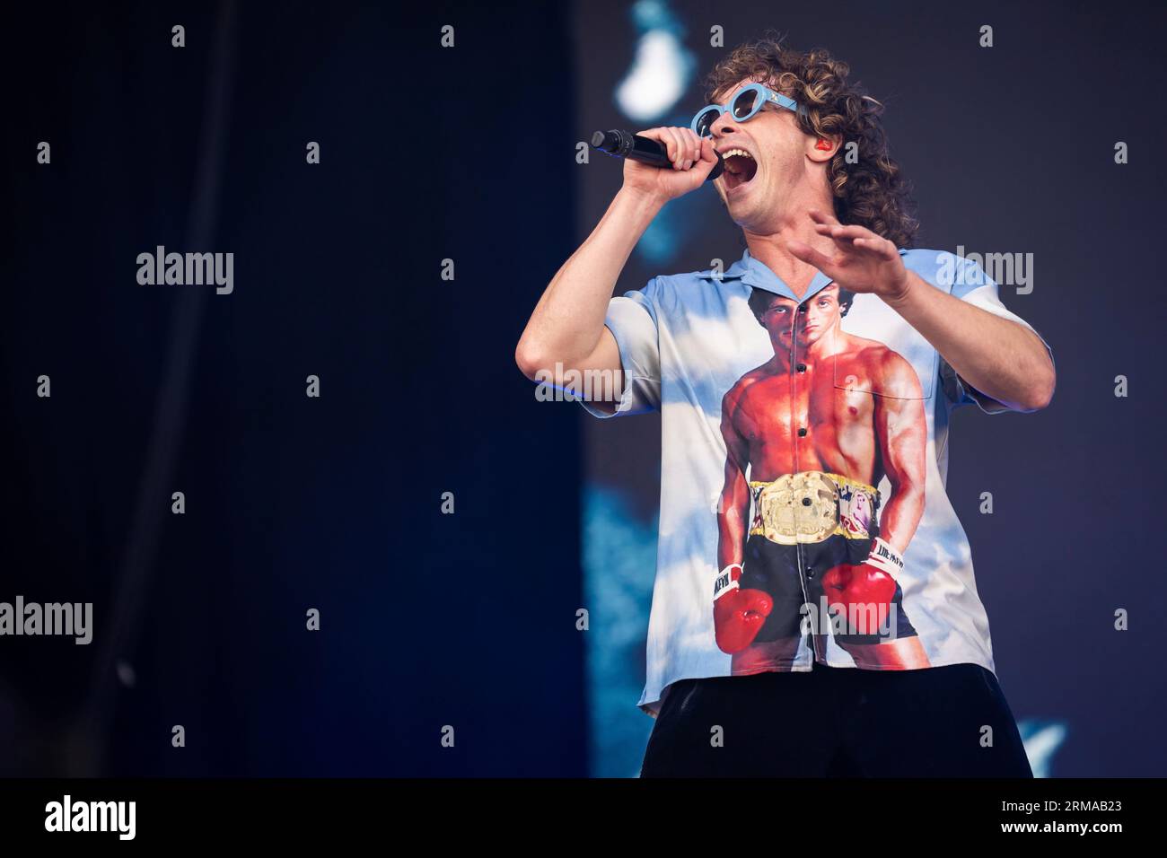 Rob Damiani of Don Broco performs at the Reading Music Festival ...