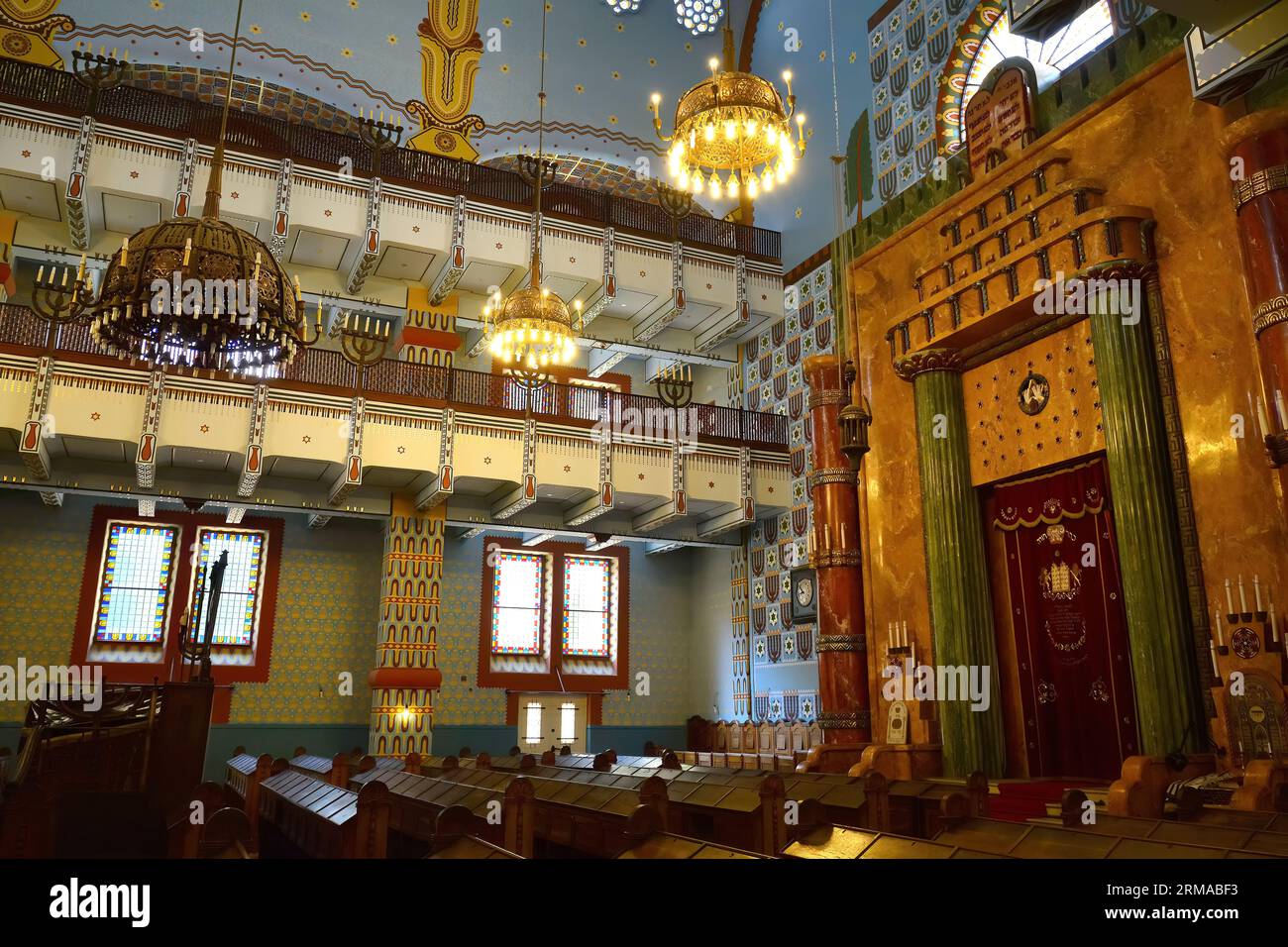interior, Kazinczy Street Synagogue (built 1912 - 1913), Kazinczy utcai ...