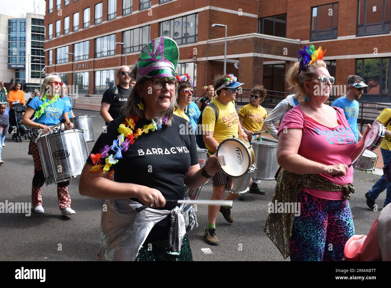 Barracwda samba band, Butetown Carnival, Cardiff Bay, Cardiff, Wales ...