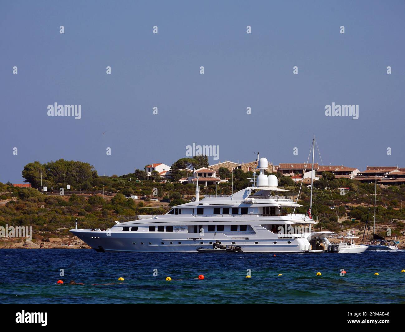 Superyacht LADY NORA, anchoring in Palau, Sardinia, Italy, August 2023 ...