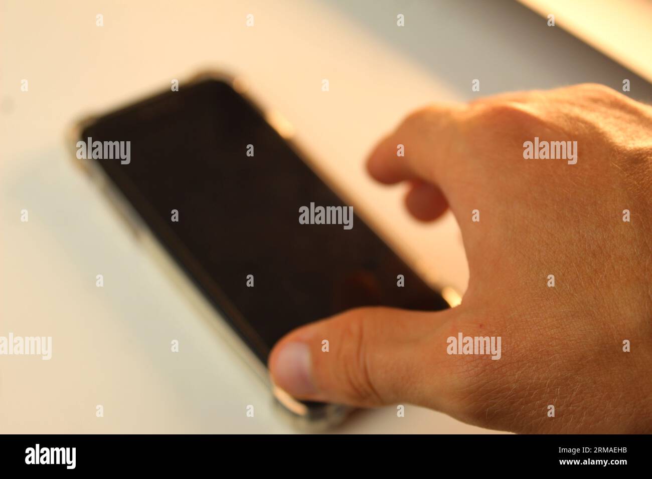 Hand reaching for technology hi-res stock photography and images - Alamy