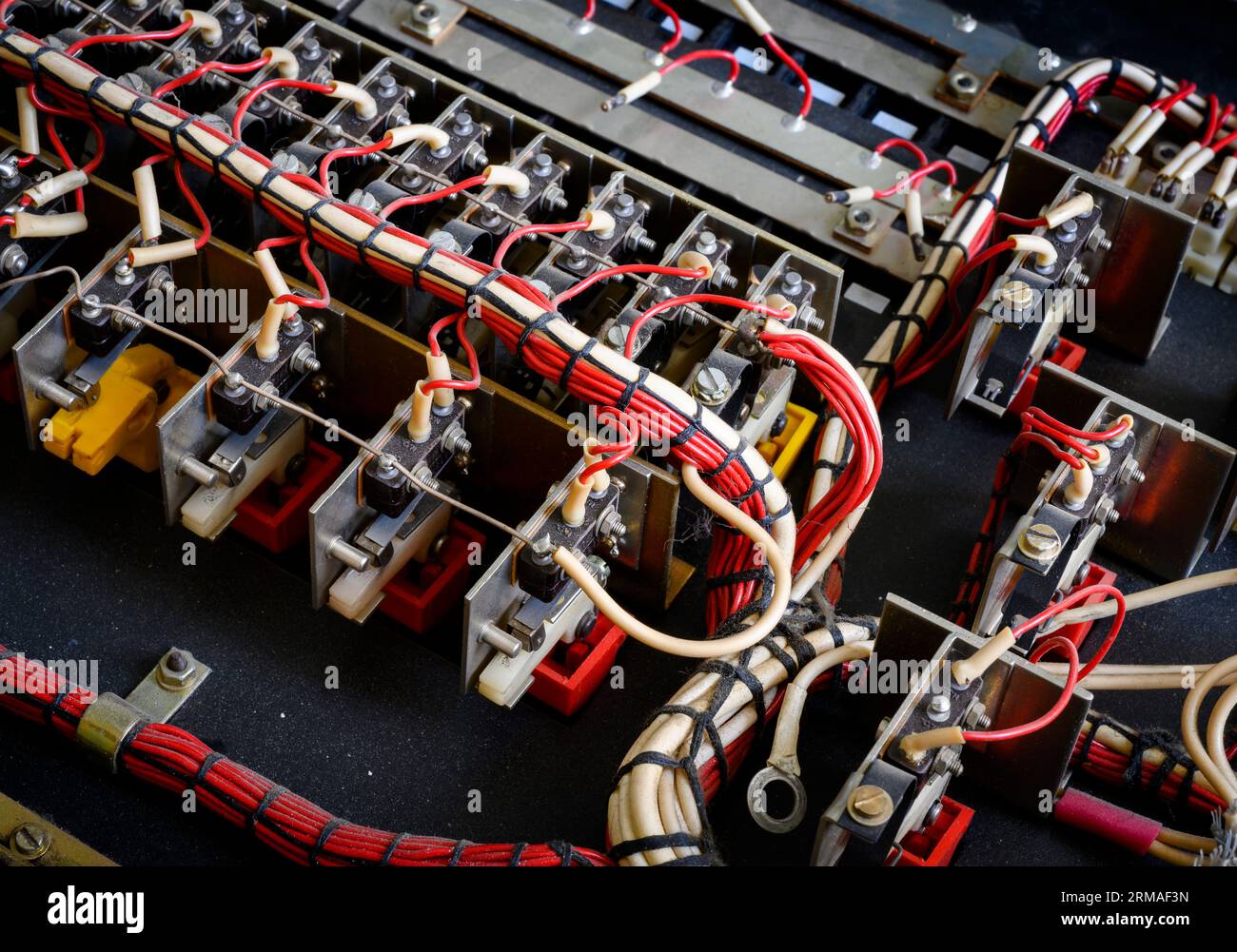 Wiring harnesses connecting electrical switches and relays in an ...