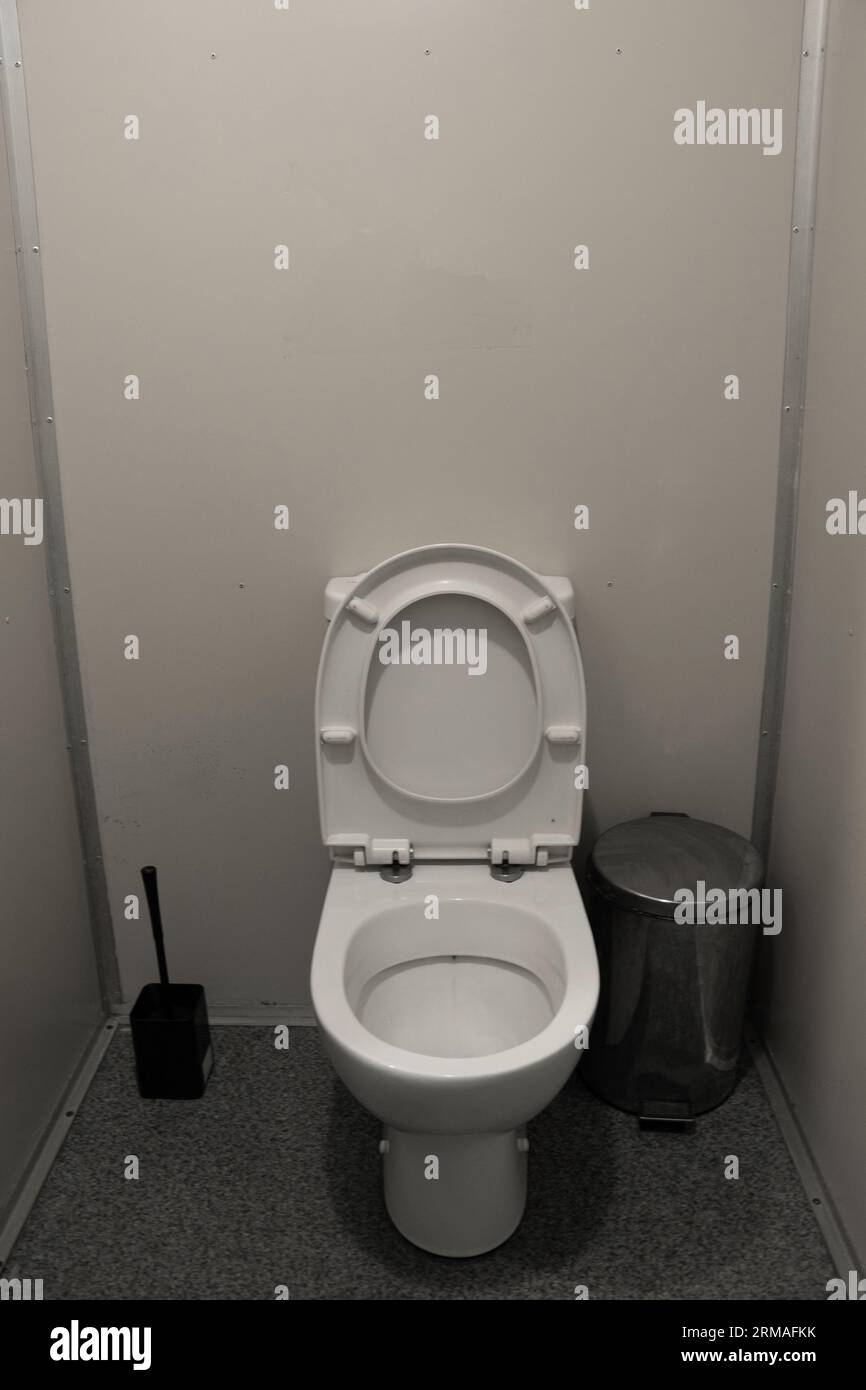 Public toilet in the parks in the city of Dnipro in Ukraine Stock Photo ...