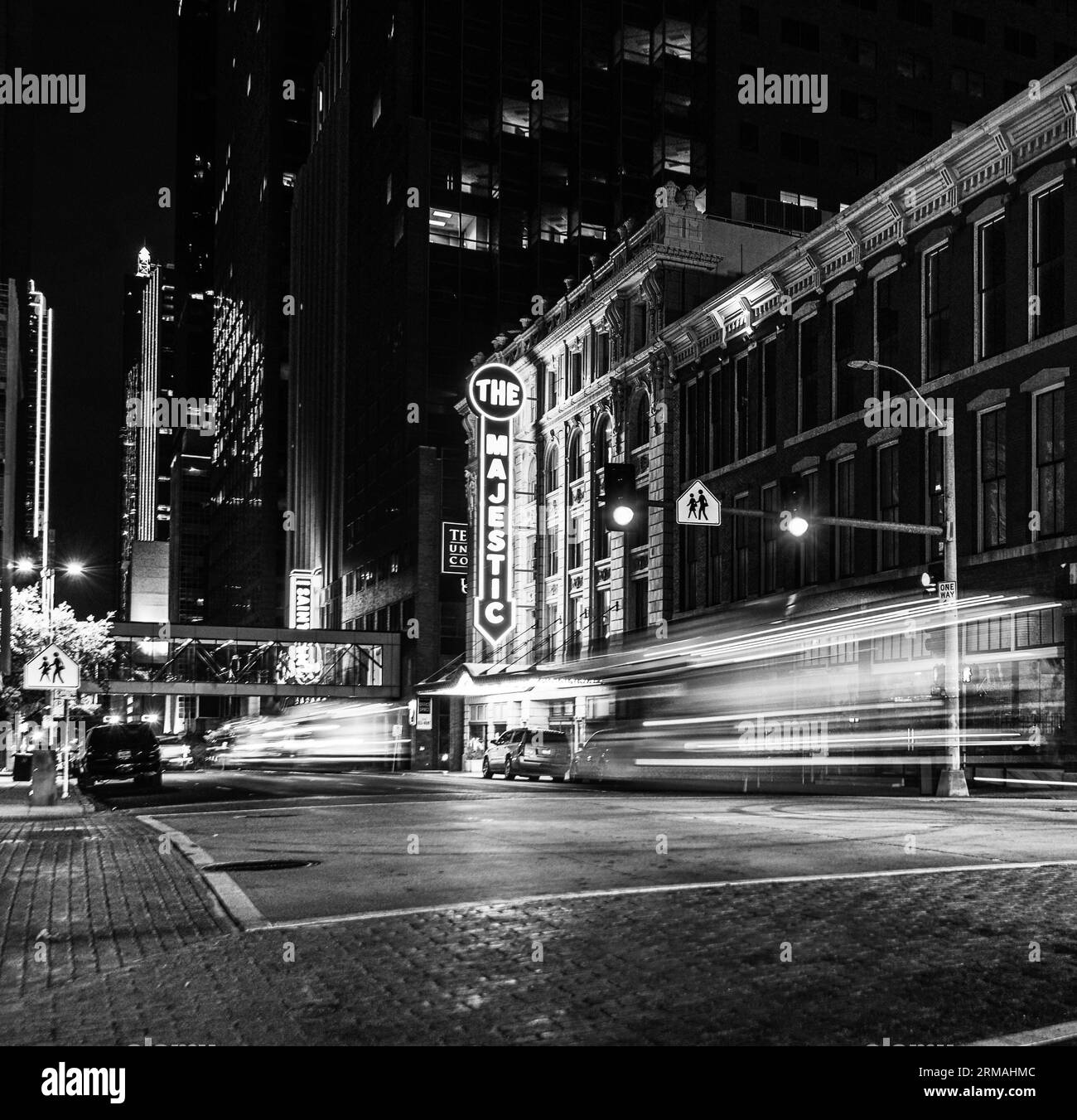 Long exposure movement Black and White Stock Photos & Images - Alamy