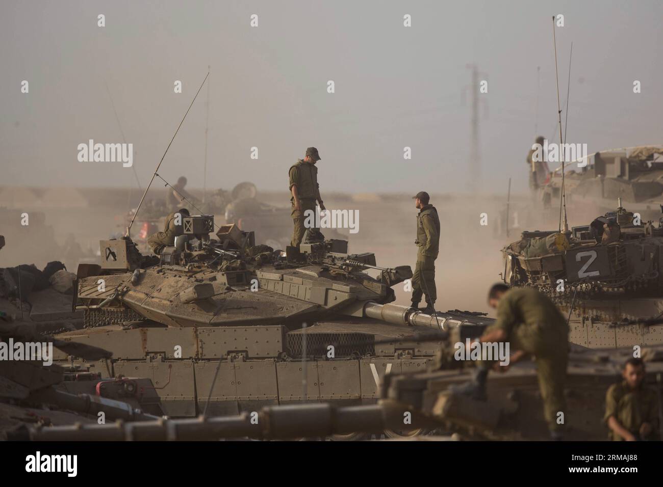 Israeli army merkava tanks in hi-res stock photography and images - Alamy