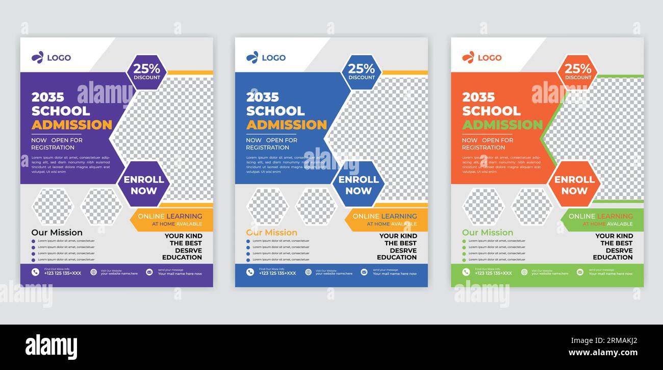 School admission flyer design, kids education leaflet brochure, cover ... School admission flyer design, kids education leaflet brochure, cover ...