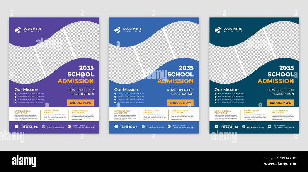 School admission flyer design, kids education leaflet brochure, cover ... School admission flyer design, kids education leaflet brochure, cover ...