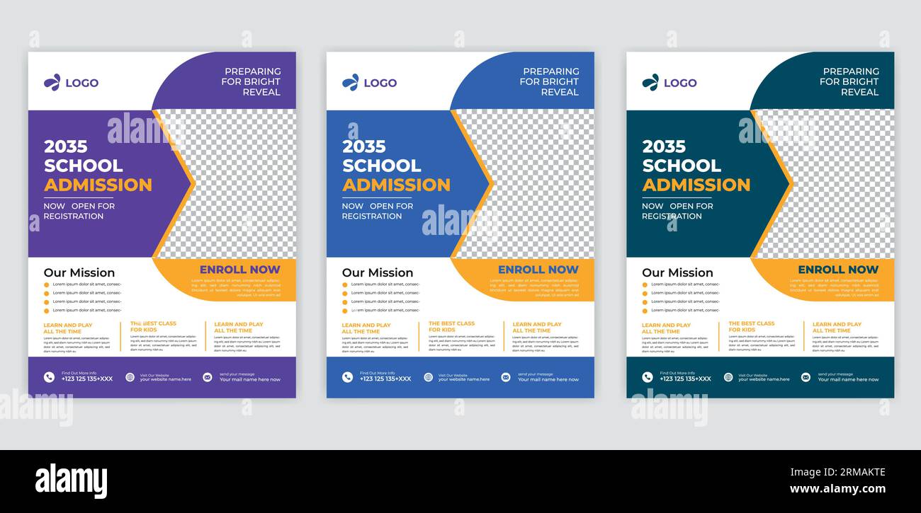 School admission flyer design, kids education leaflet brochure, cover ... School admission flyer design, kids education leaflet brochure, cover ...