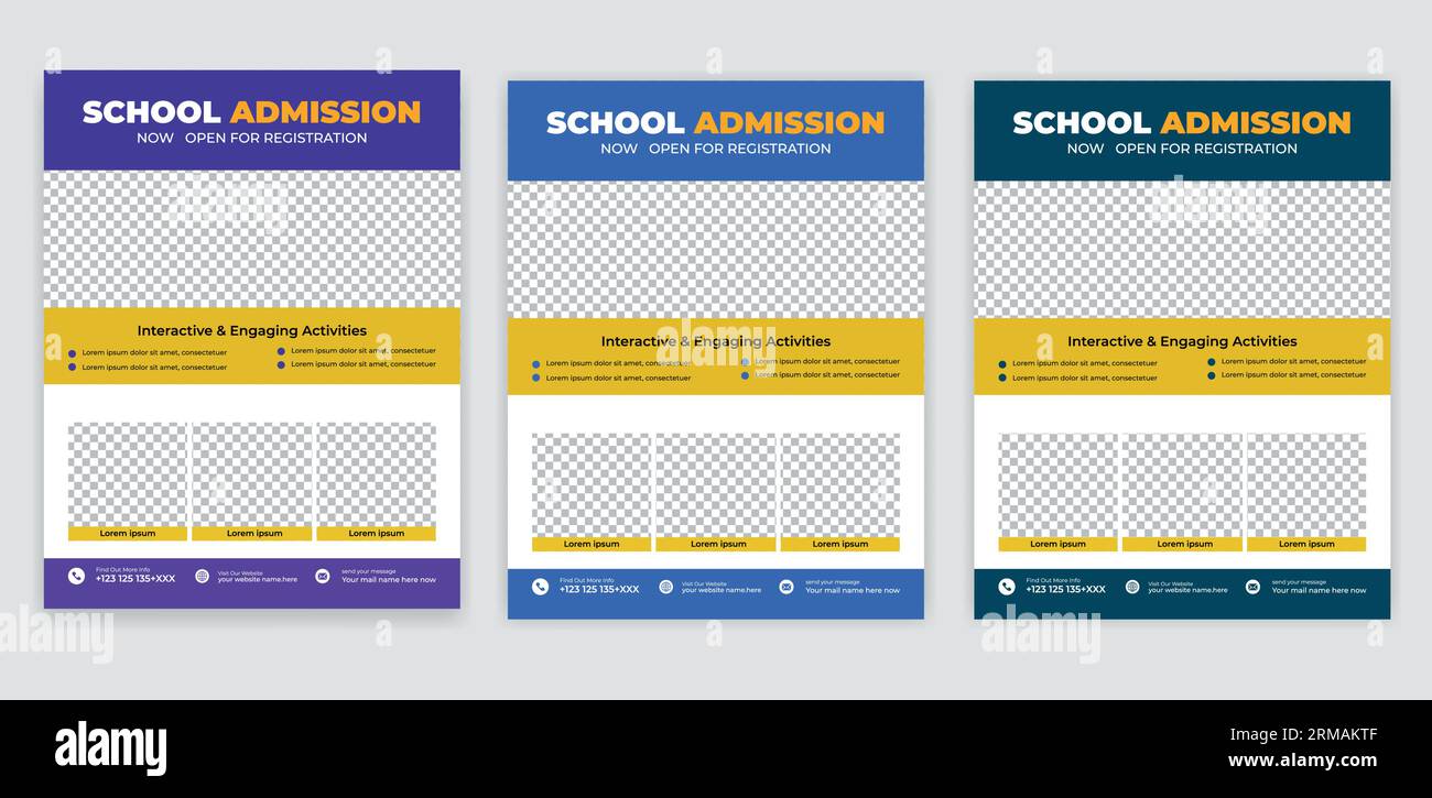 School admission flyer design, kids education leaflet brochure, cover ... School admission flyer design, kids education leaflet brochure, cover ...