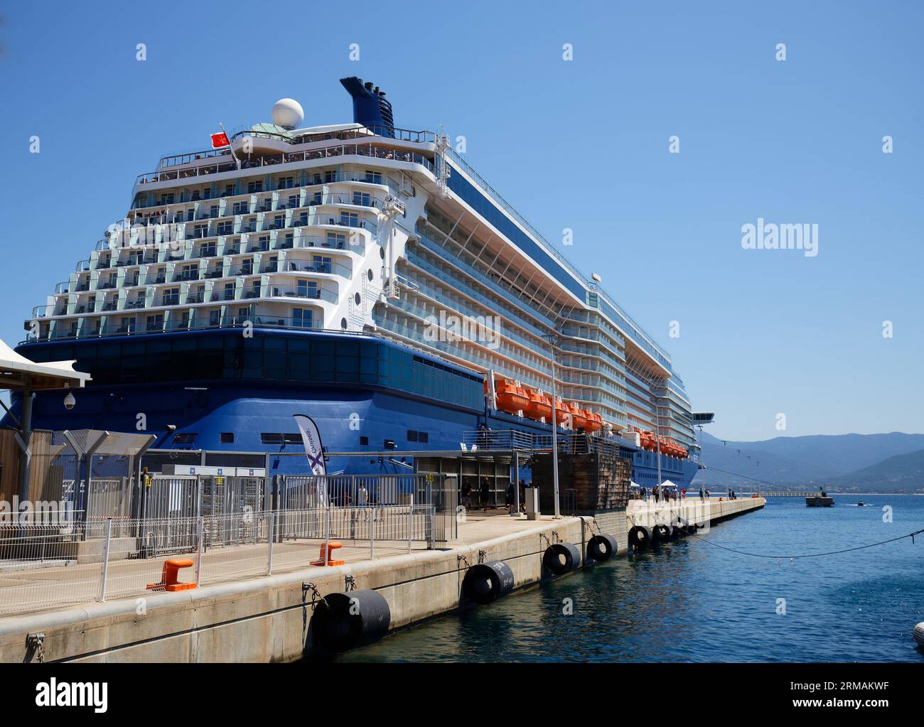 Celebrity X cruise ship docking in Ajaccio Harbour this is the one of ...
