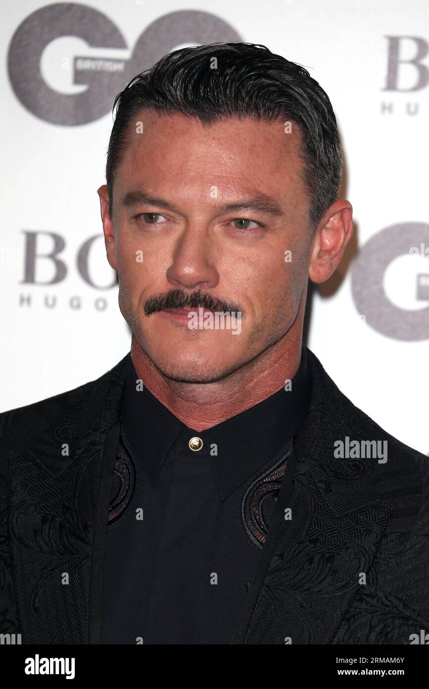 Luke Evans attends the GQ Men of the Year Awards at Tate Modern in ...