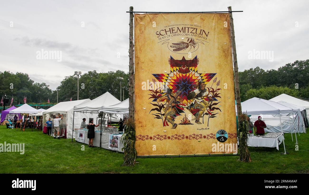 MASHANTUCKET RESERVATION, CT, USA-AUGUST 26, 2023: Schemitzun Feast Of ...