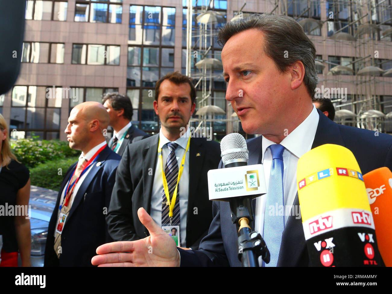 (140716) -- BRUSSELS, July 16, 2014 (Xinhua) -- British Prime Minister ...