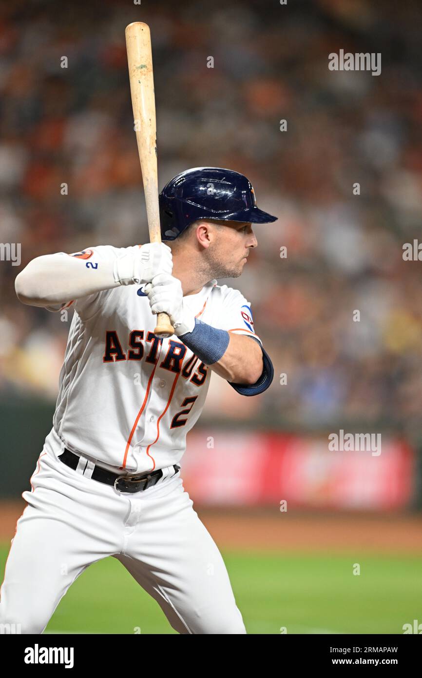 Houston Astros third baseman Alex Bregman (2) in the fifth inning of ...