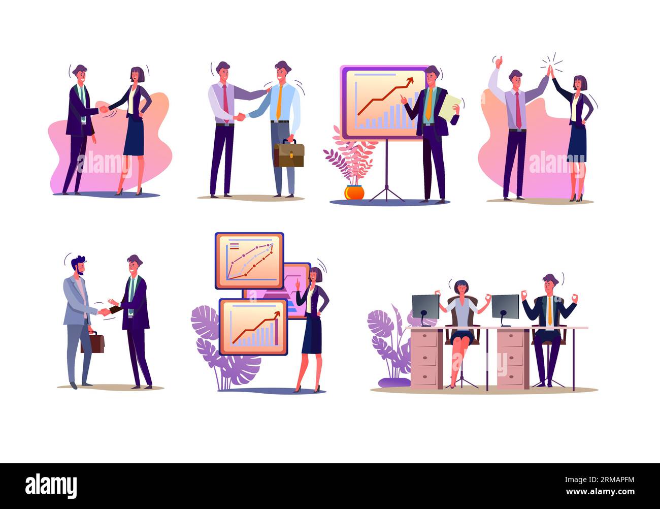 Project managers set Stock Vector Image & Art - Alamy