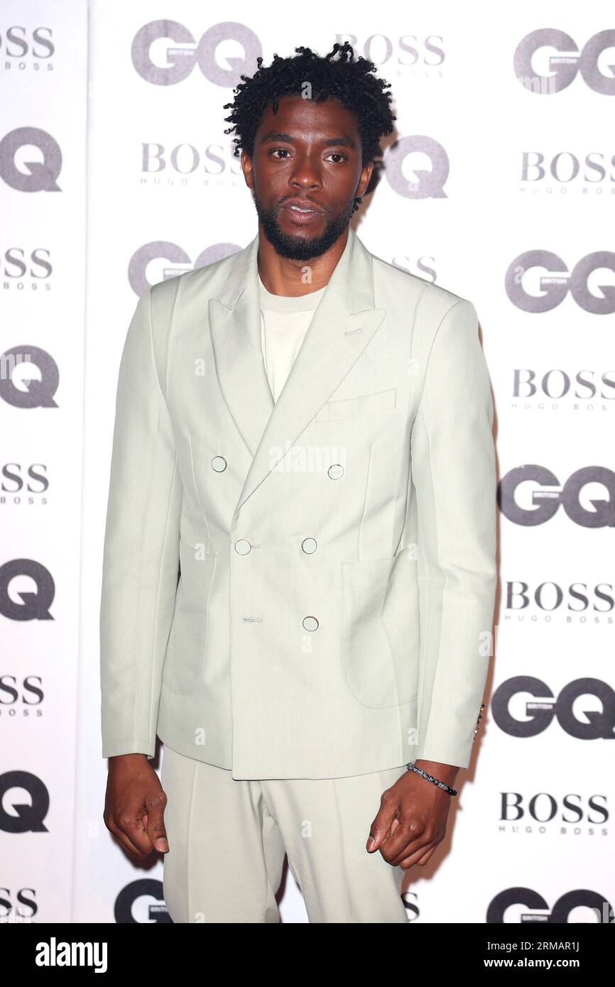 Chadwick Boseman attends the GQ Men of the Year Awards at Tate Modern ...
