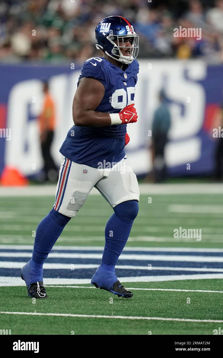 New York Giants defensive tackle Jordon Riley (95) during an NFL ...