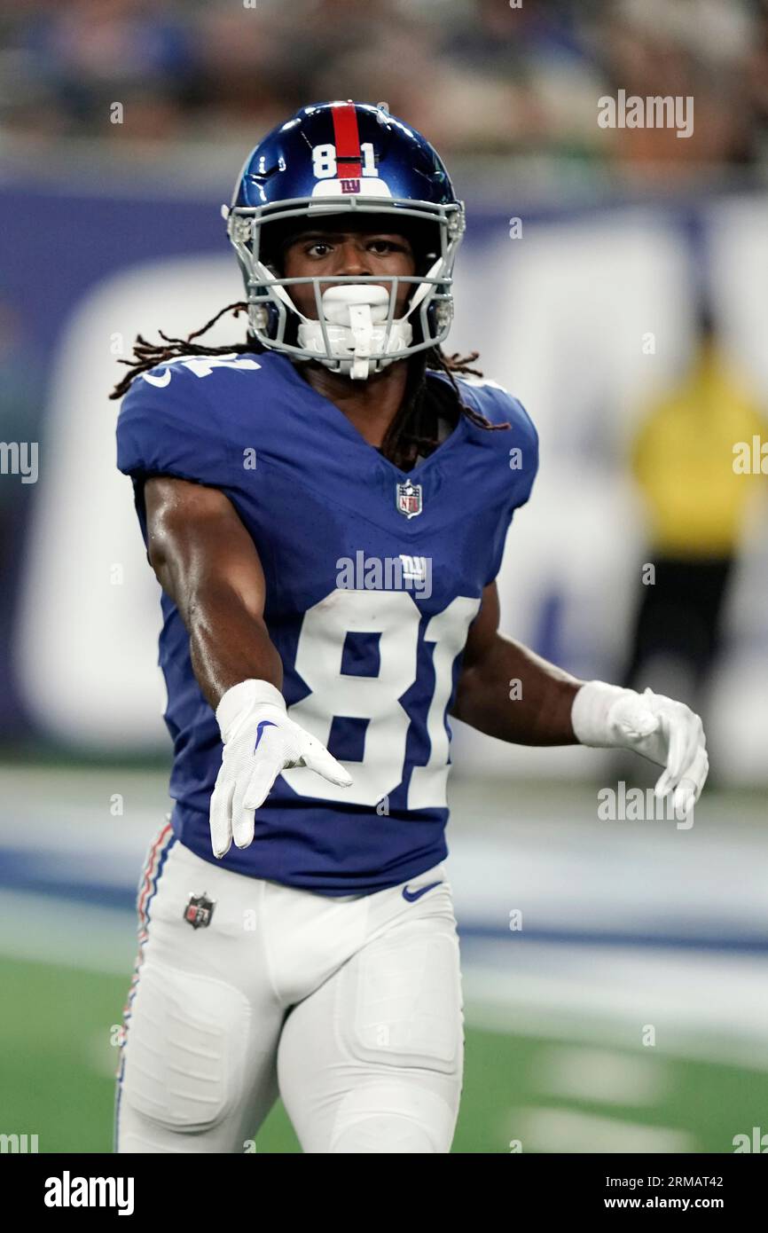New York Giants wide receiver Kalil Pimpleton (81)during an NFL ...