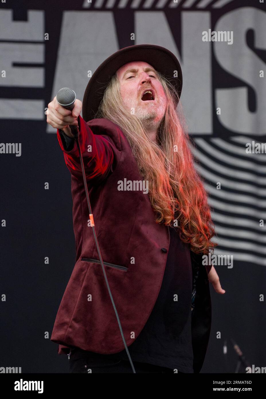 Newark, United Kingdom. 26 August 2023, Pictured The Answer Lead Singer ...
