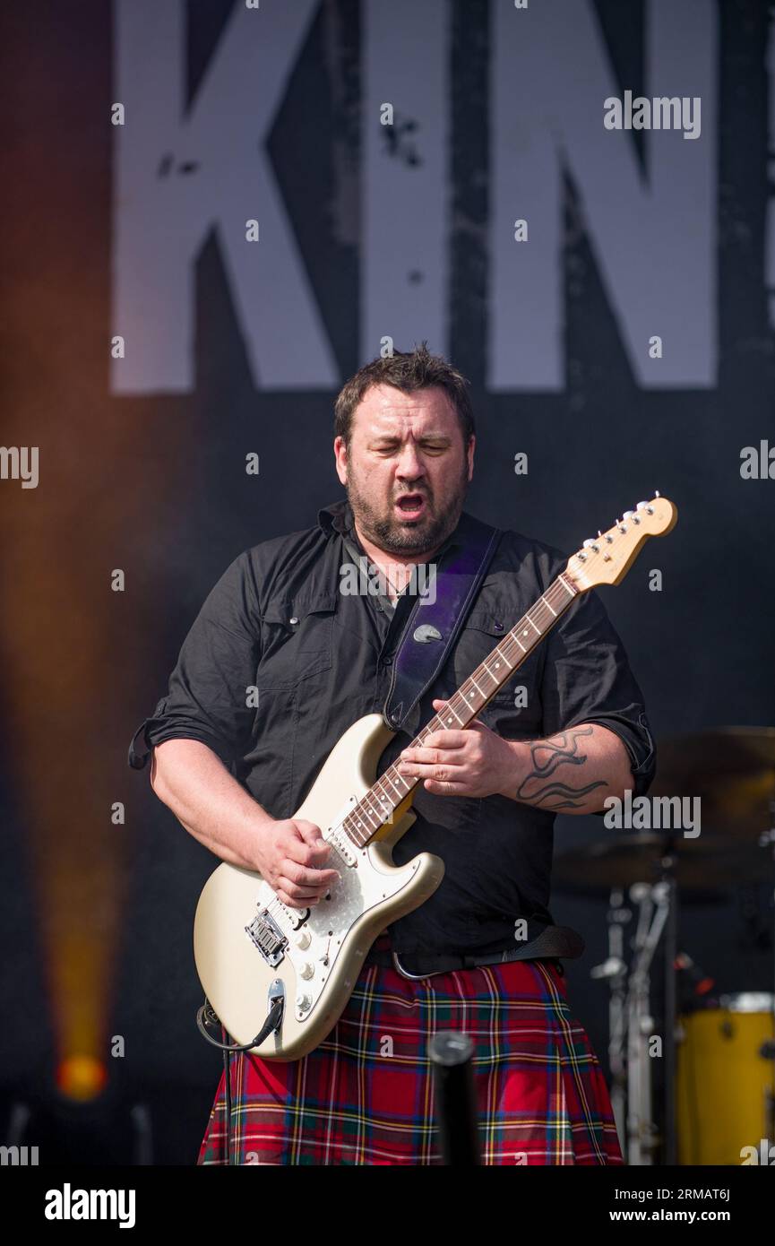 Newark, United Kingdom. 26 August 2023, Pictured King King Lead Singer ...