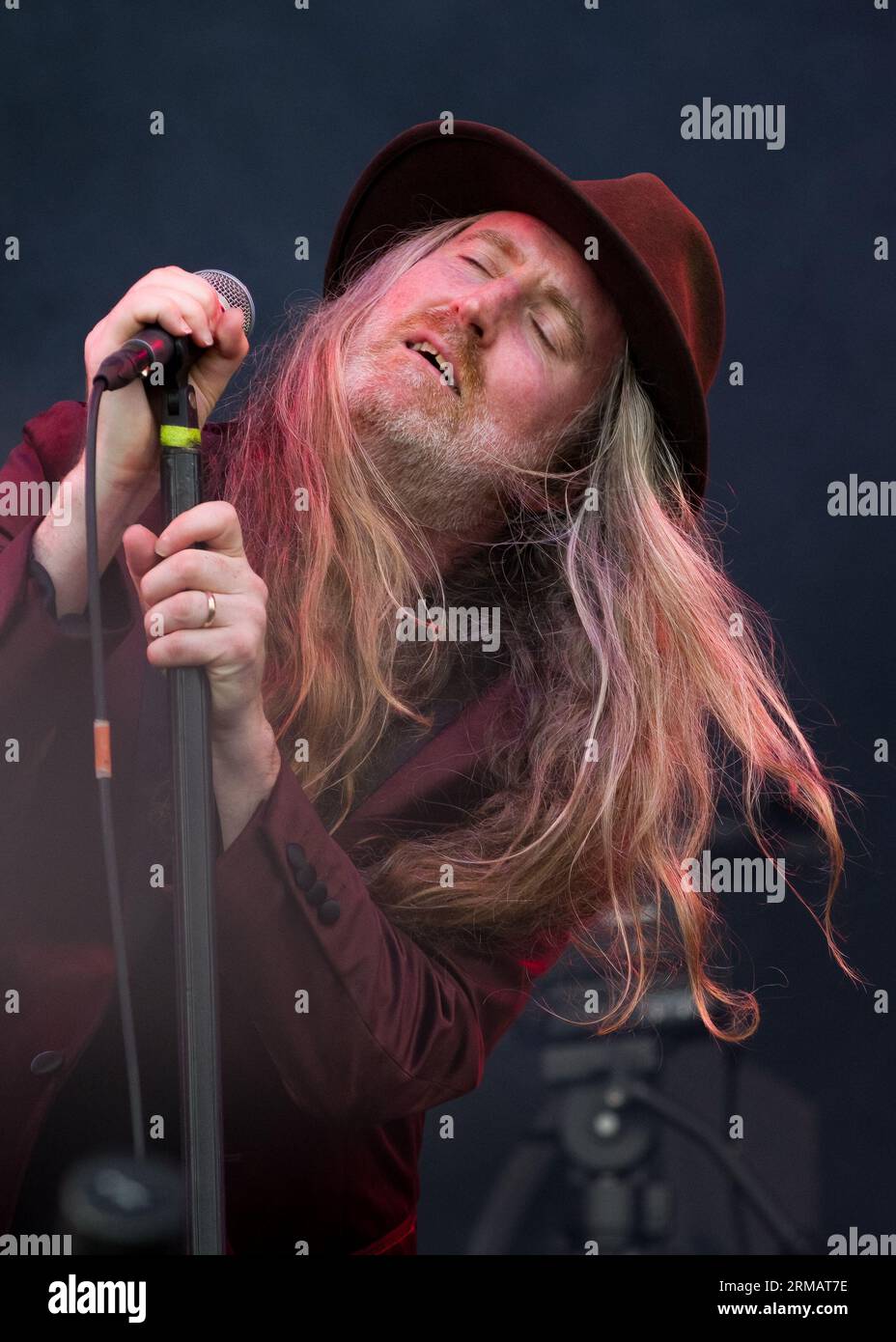 Newark, United Kingdom. 26 August 2023, Pictured The Answer Lead Singer ...