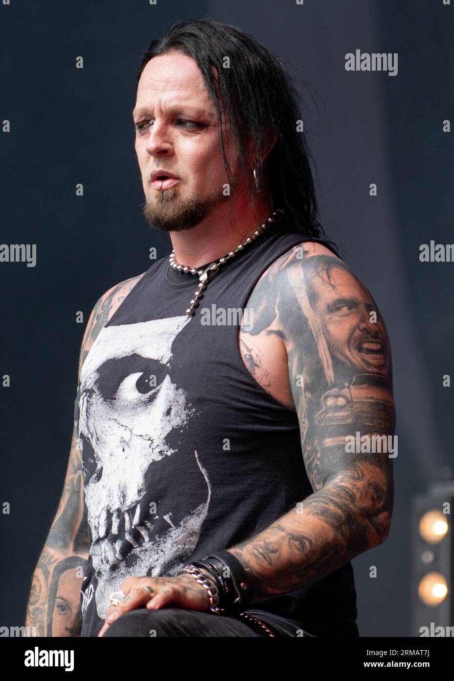 Newark, United Kingdom. 26 August 2023, Pictured South of Salem singer ...