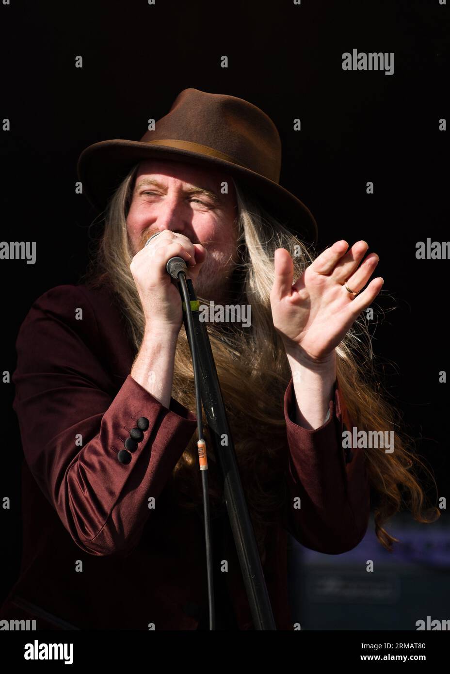 Newark, United Kingdom. 26 August 2023, Pictured The Answer Lead Singer ...