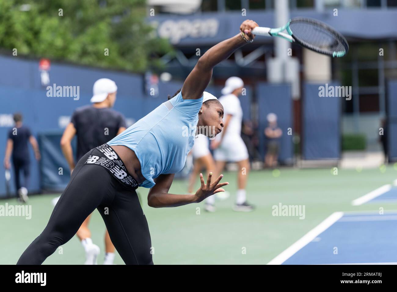 Coco Gauff of USA seen during practice for US Open Championships at ...