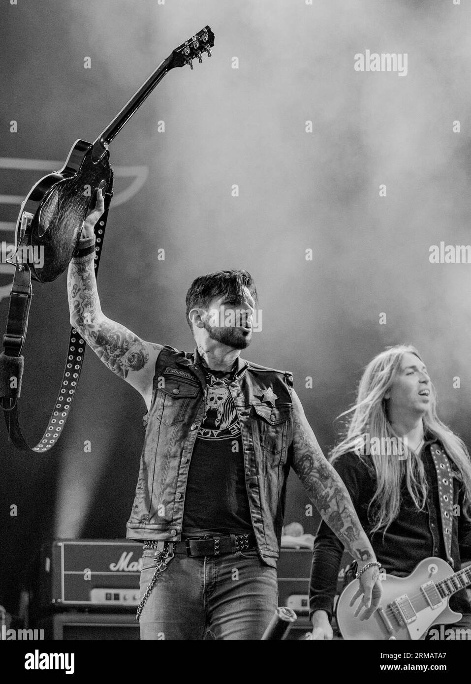 Newark, United Kingdom. 26 August 2023, Pictured Ricky Warwick (Lead ...