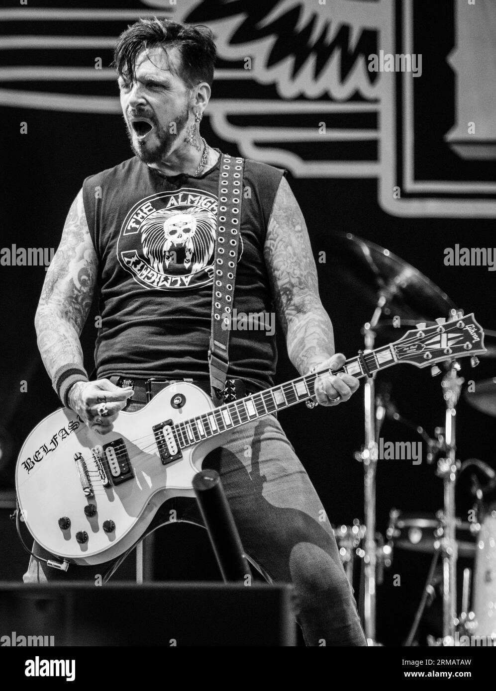 Newark, United Kingdom. 26 August 2023, Pictured Ricky Warwick (Lead ...