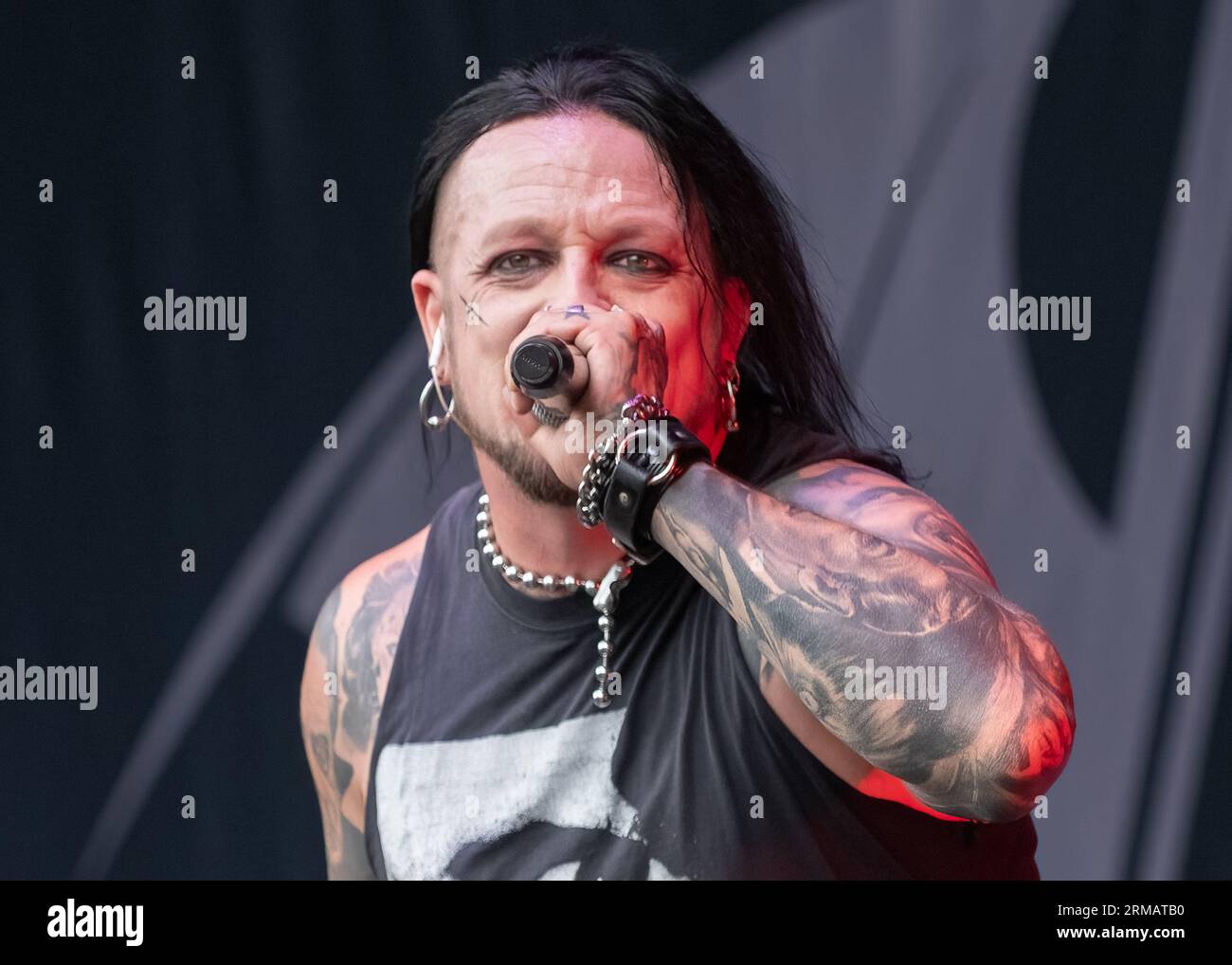 Newark, United Kingdom. 26 August 2023, Pictured South of Salem singer ...