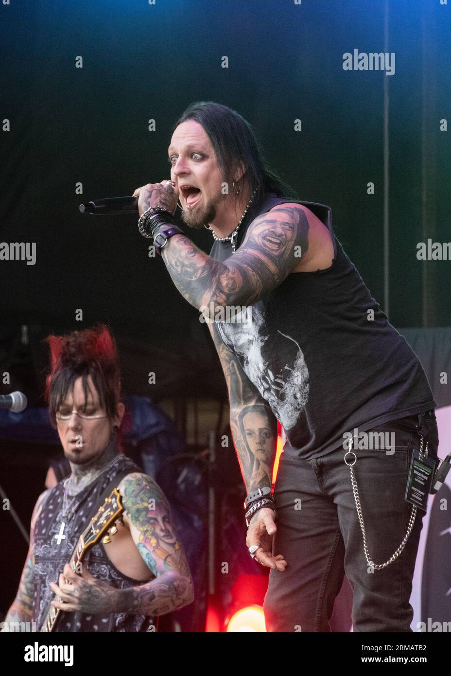 Newark, United Kingdom. 26 August 2023, Pictured South of Salem singer ...