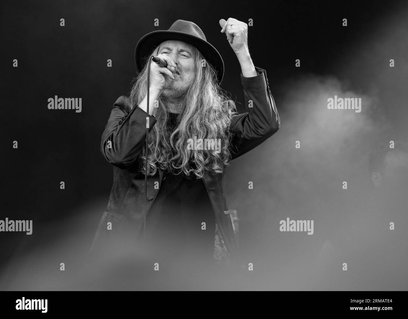 Newark, United Kingdom. 26 August 2023, Pictured The Answer Lead Singer ...