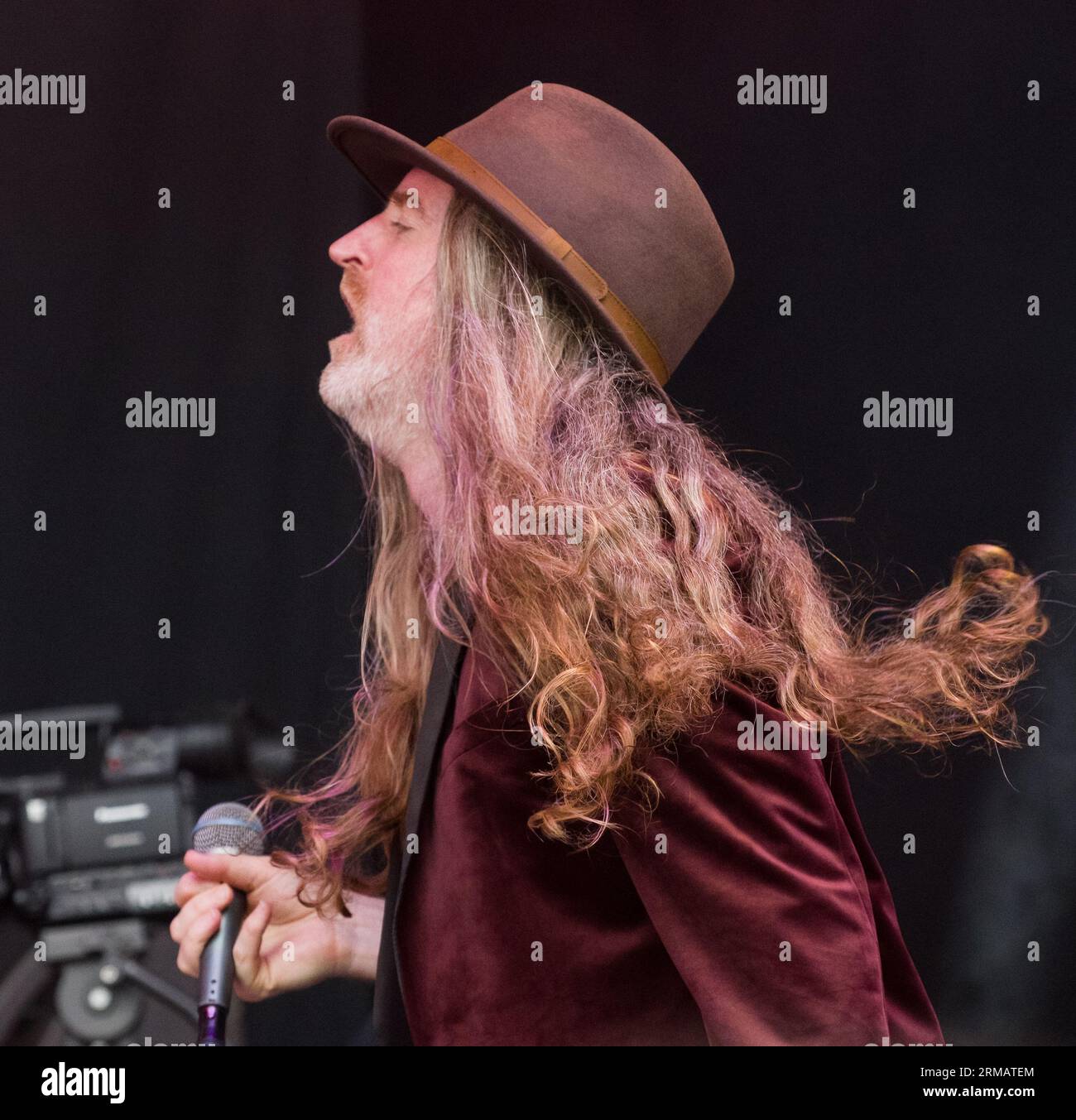 Newark, United Kingdom. 26 August 2023, Pictured The Answer Lead Singer ...