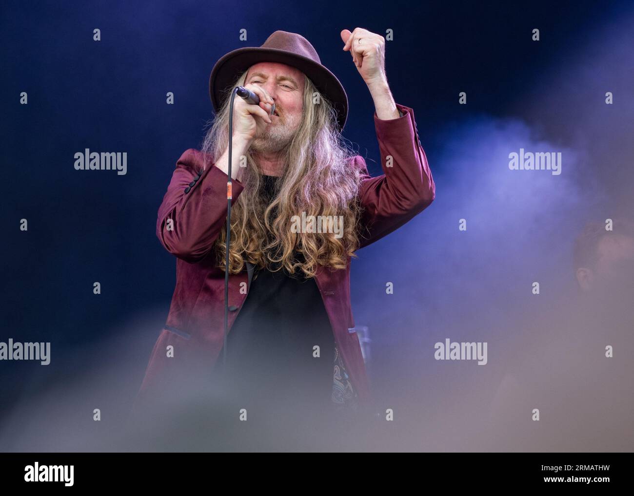 Newark, United Kingdom. 26 August 2023, Pictured The Answer Lead Singer ...