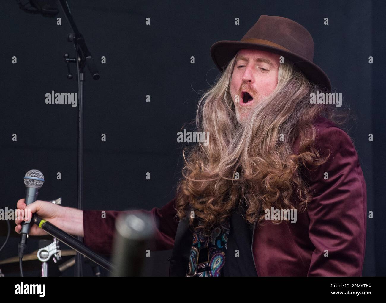 Newark, United Kingdom. 26 August 2023, Pictured The Answer Lead Singer ...