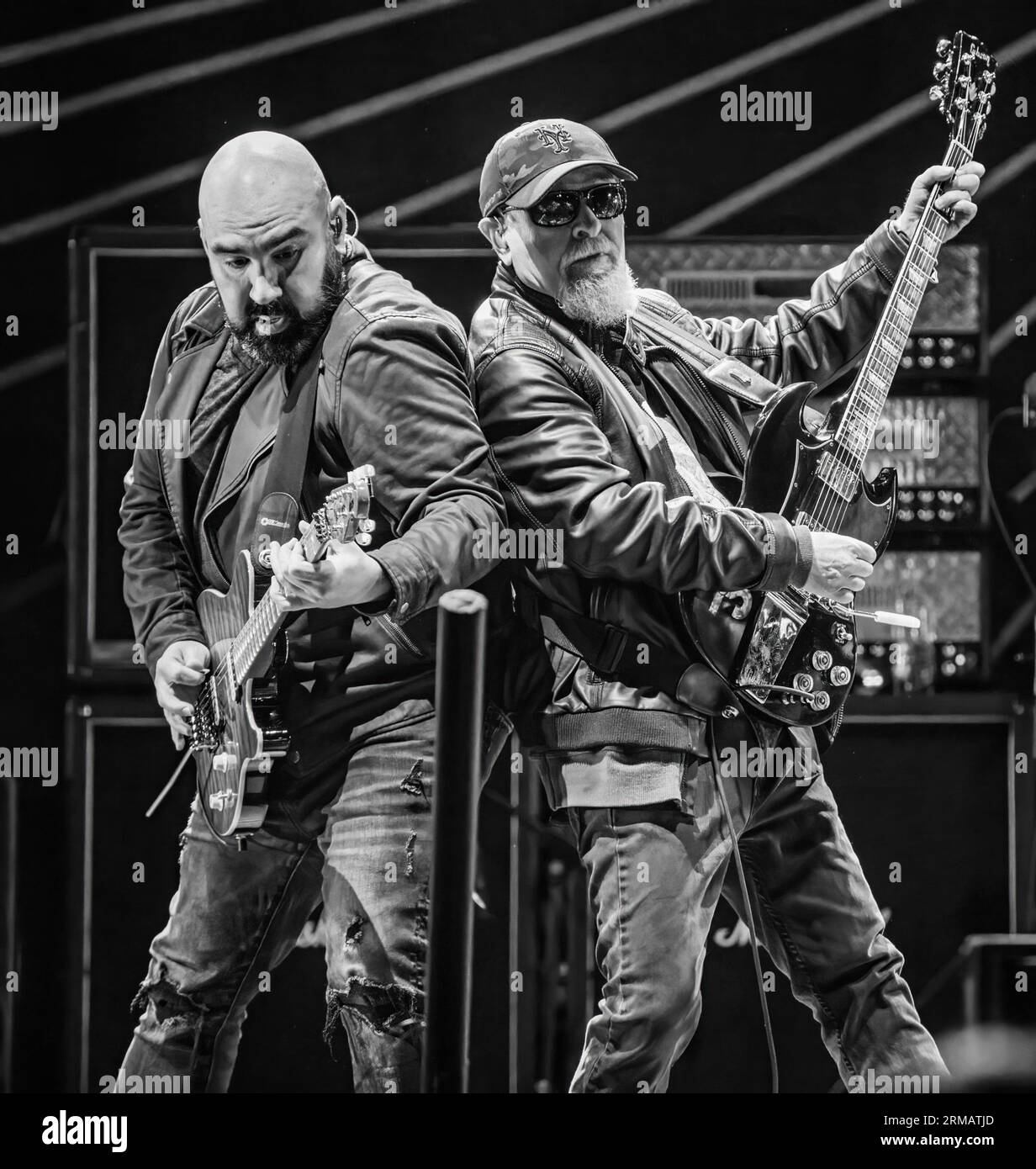 Newark, United Kingdom. 26 August 2023, Pictured Eric Bloom and Ritchie ...