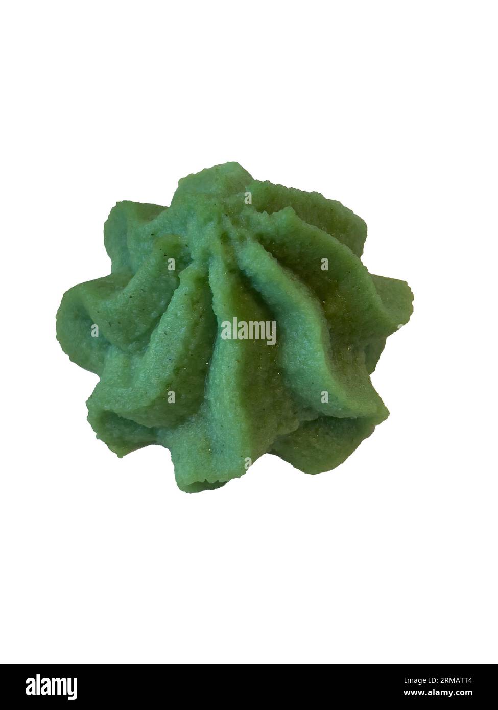 Wasabi portion on white background Stock Photo - Alamy