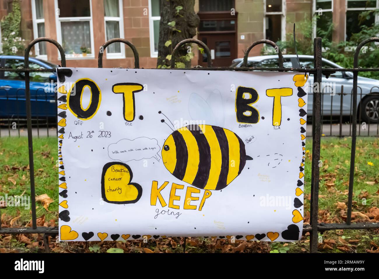 Glasgow, Scotland, UK. 27th August, 2023. The Beatson Cancer Charity ...