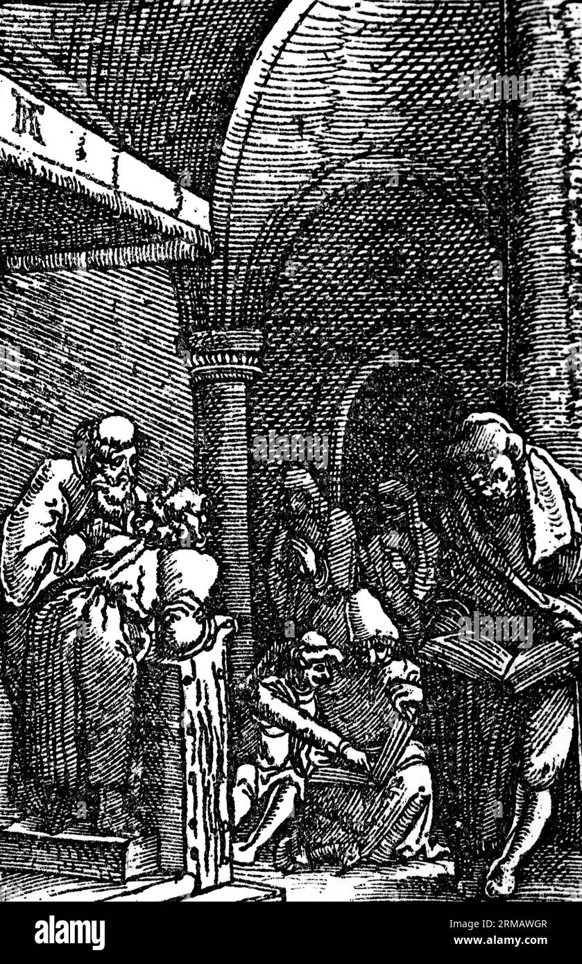 Christ among the scribes, Christus unter den Schriftgelehrten ...